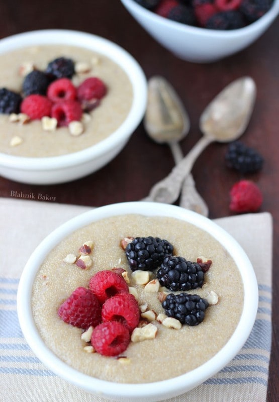 Amaranth Pudding with Hazelnuts and Berries - A Classic Twist