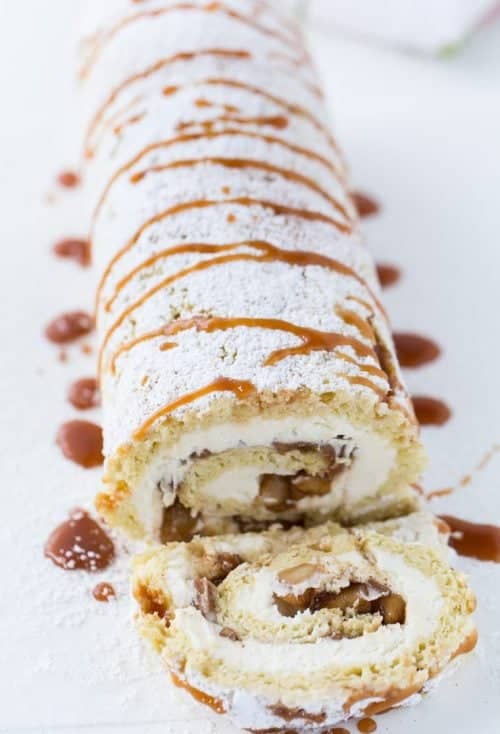 Apple Pie Cake Roll with Mascarpone Filling - A Classic Twist