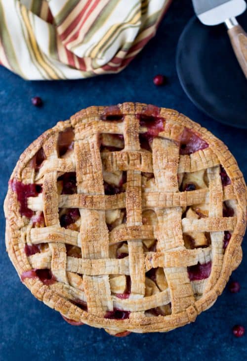 Cranberry Apple Pie Recipe - a family favorite holiday season recipe