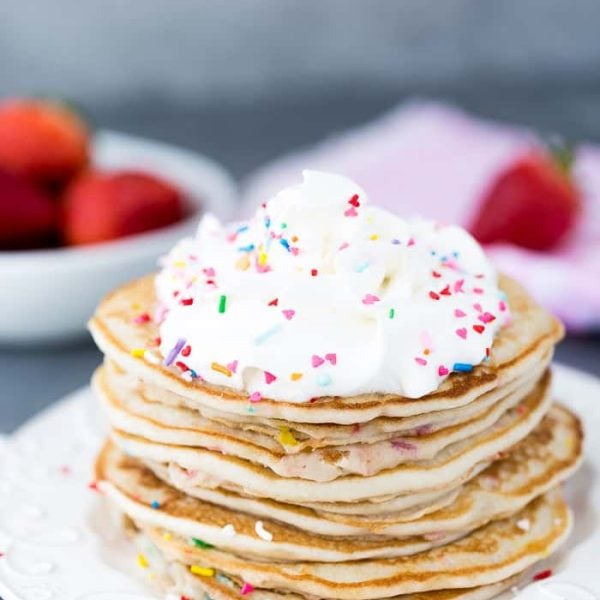 Funfetti Buttermilk Pancakes Recipe with Coconut Milk