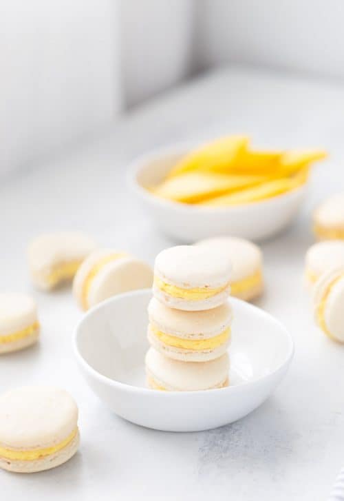 Mango Macarons with a Mango-Coconut Buttercream - A Classic Twist