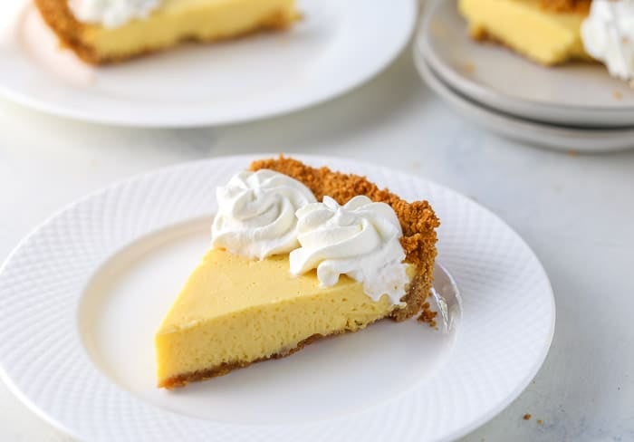 Passionfruit Pie with a Coconut Graham Cracker Crust - A Classic Twist