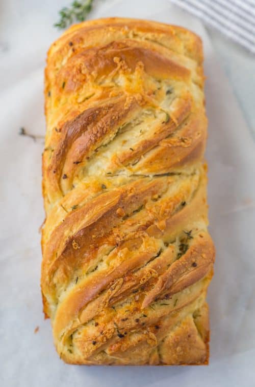 Homemade Savory Cheddar Twist Bread- EASY Homemade Bread Recipe