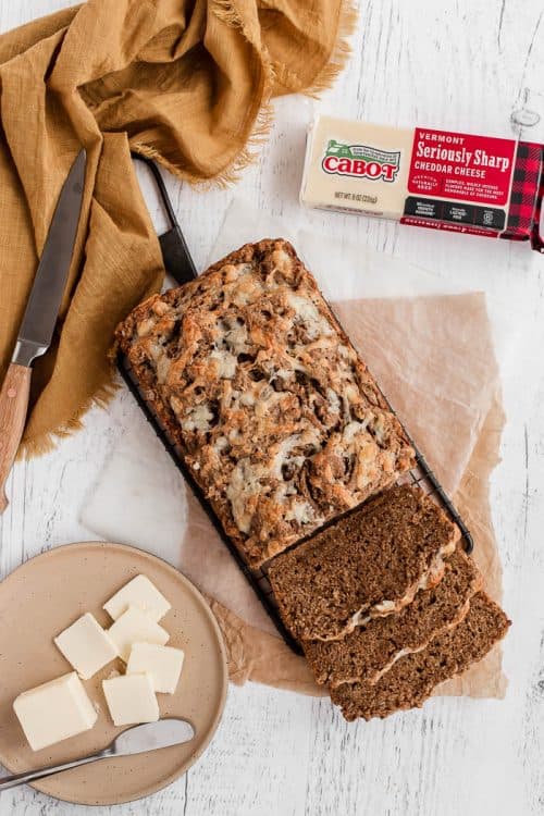 Garlic Cheddar Beer Bread - A Classic Twist