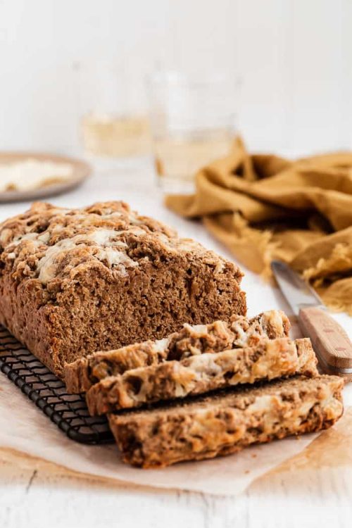 Garlic Cheddar Beer Bread - A Classic Twist