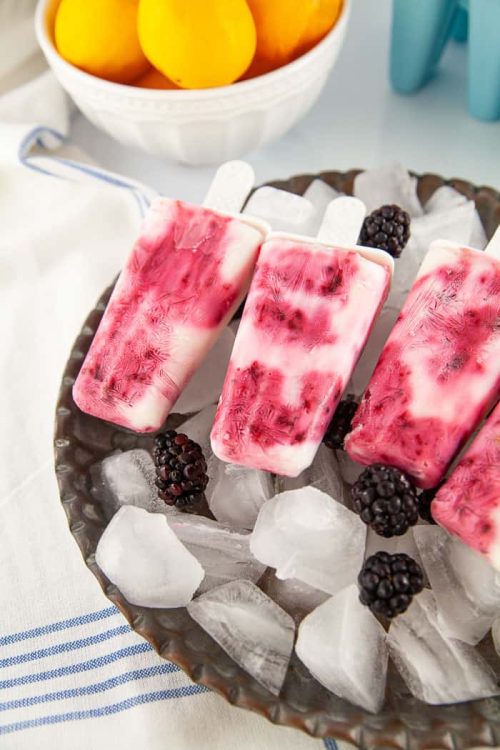 Blackberry Popsicles - A Classic Twist