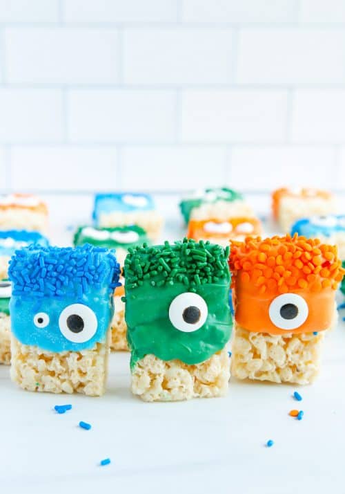 Monsters Rice Krispie Treats - A Classic Twist