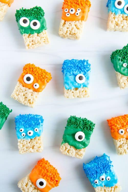 Monsters Rice Krispie Treats - A Classic Twist