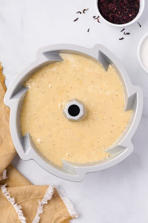 Fonio Pound Cake with Hibiscus Glaze - A Classic Twist