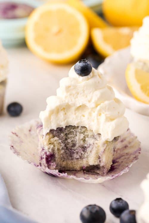 Lemon Blueberry Cupcakes - A Classic Twist