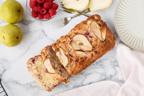 Pear and Raspberry Bread - A Classic Twist