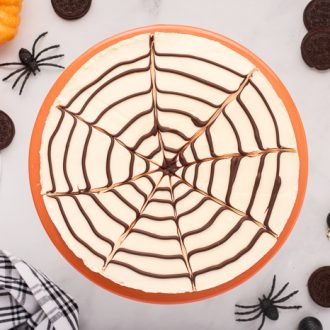 No-Bake Spider Web Cheesecake - A Classic Twist