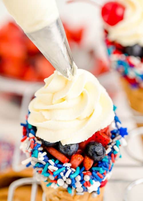 Cheesecake Stuffed Waffle Cones A Classic Twist