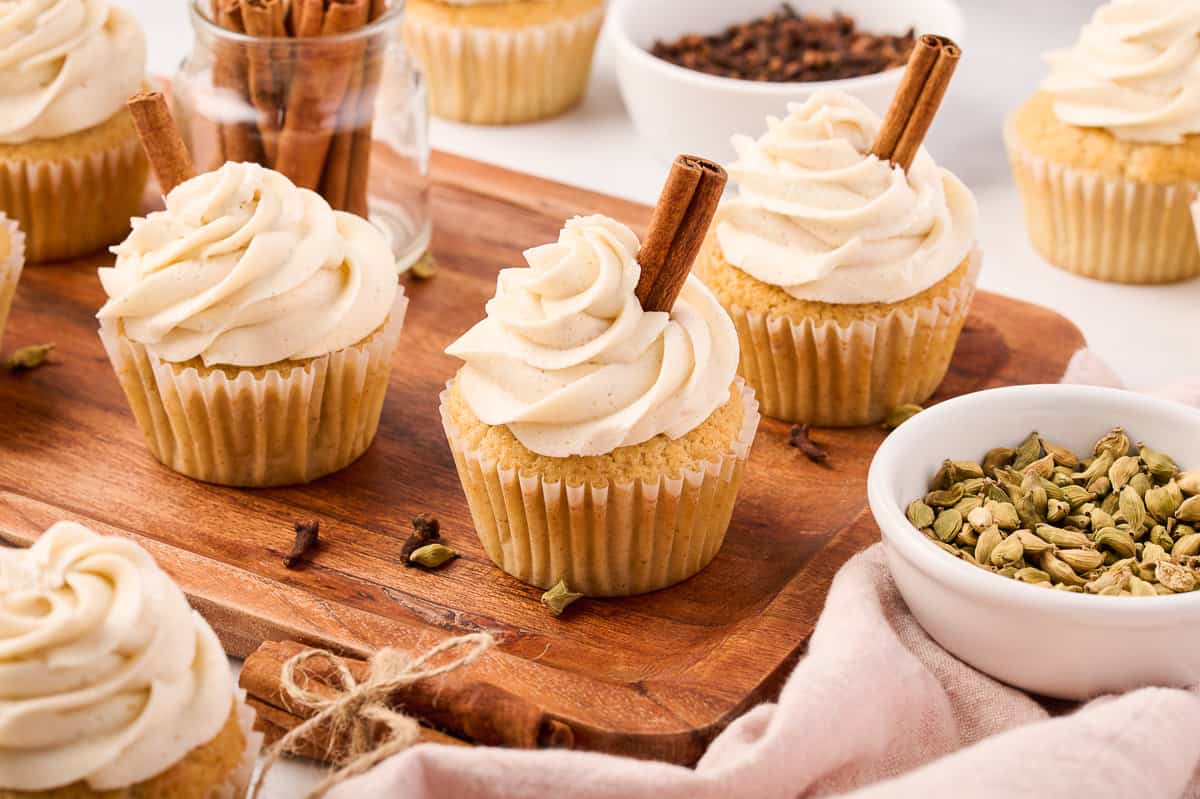 Chai Cupcakes - A Classic Twist