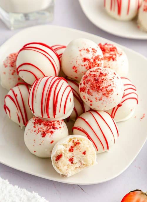 Strawberry Cake Balls (Made with Cake Mix!) - A Classic Twist
