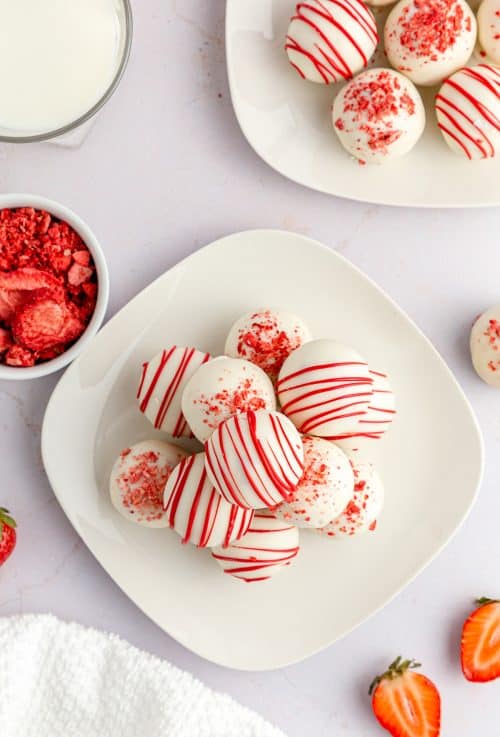 Strawberry Cake Balls (Made with Cake Mix!) - A Classic Twist