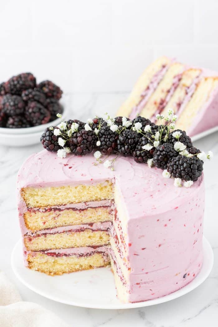 Blackberry Layer Cake - A Classic Twist