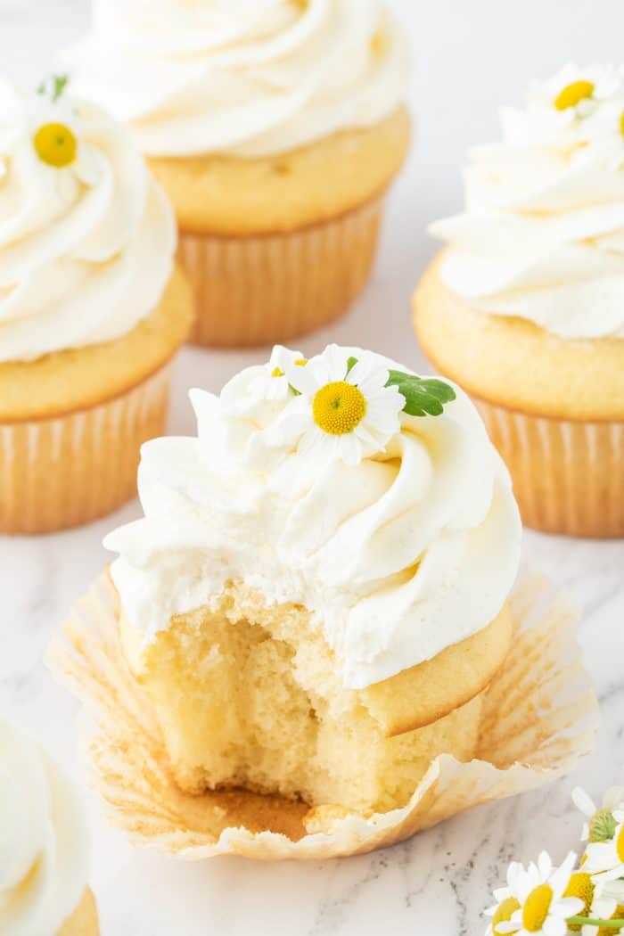 Chamomile Cupcakes with Honey Buttercream Frosting - A Classic Twist
