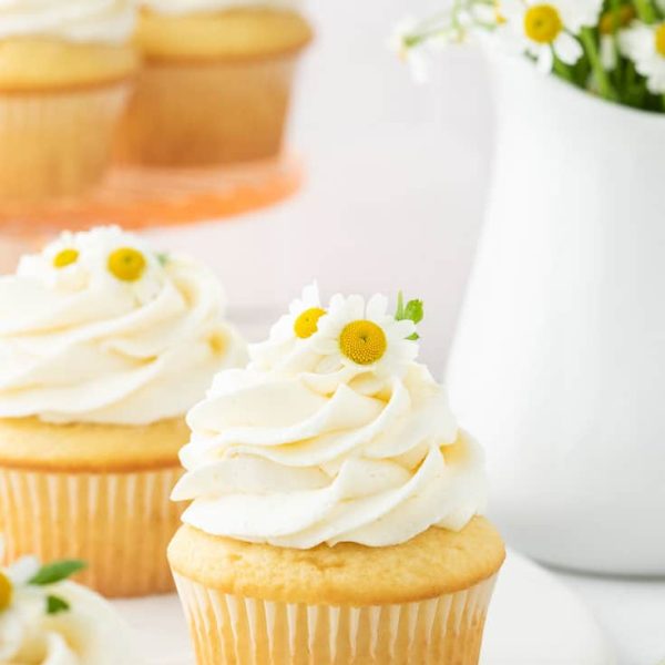 Chamomile Cupcakes with Honey Buttercream Frosting - A Classic Twist