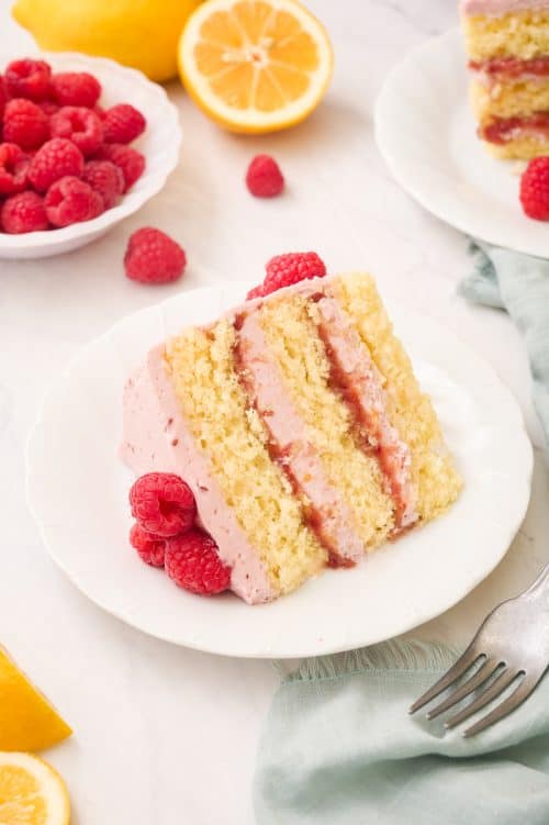 Lemon Raspberry Layer Cake - A Classic Twist