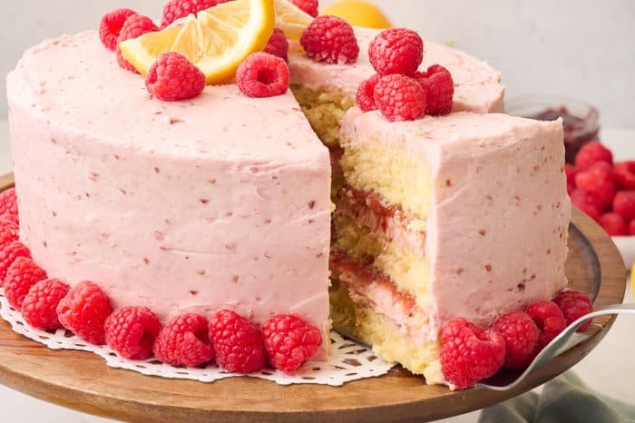 Lemon Raspberry Layer Cake - A Classic Twist