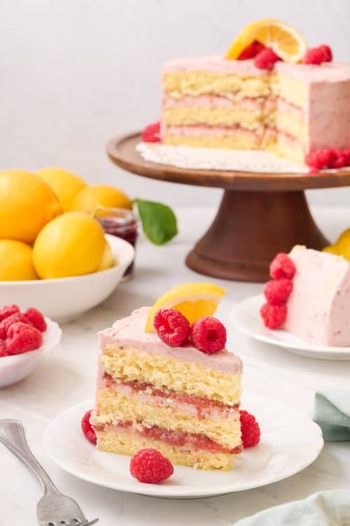 Lemon Raspberry Layer Cake - A Classic Twist