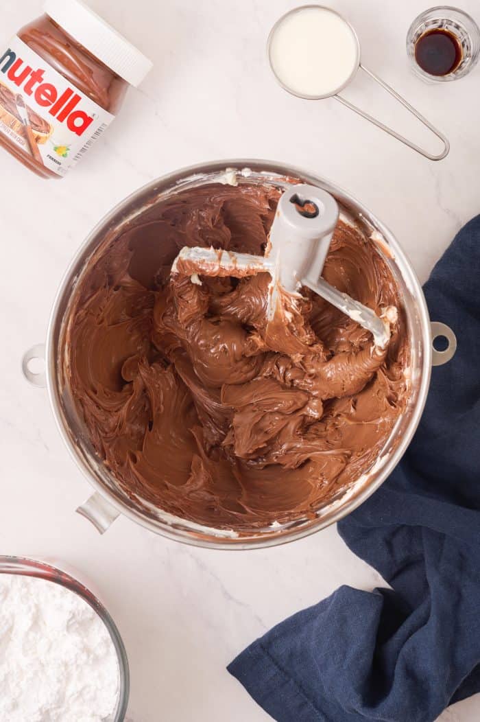 Vanilla Bean Cake with Nutella Frosting - A Classic Twist