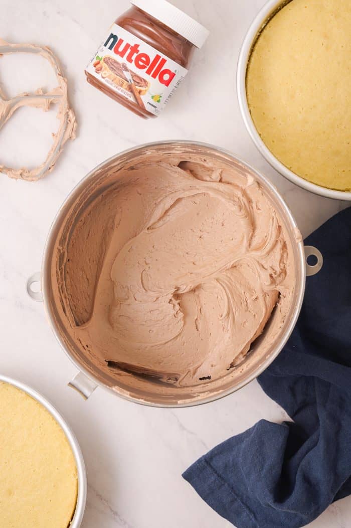 Vanilla Bean Cake with Nutella Frosting - A Classic Twist