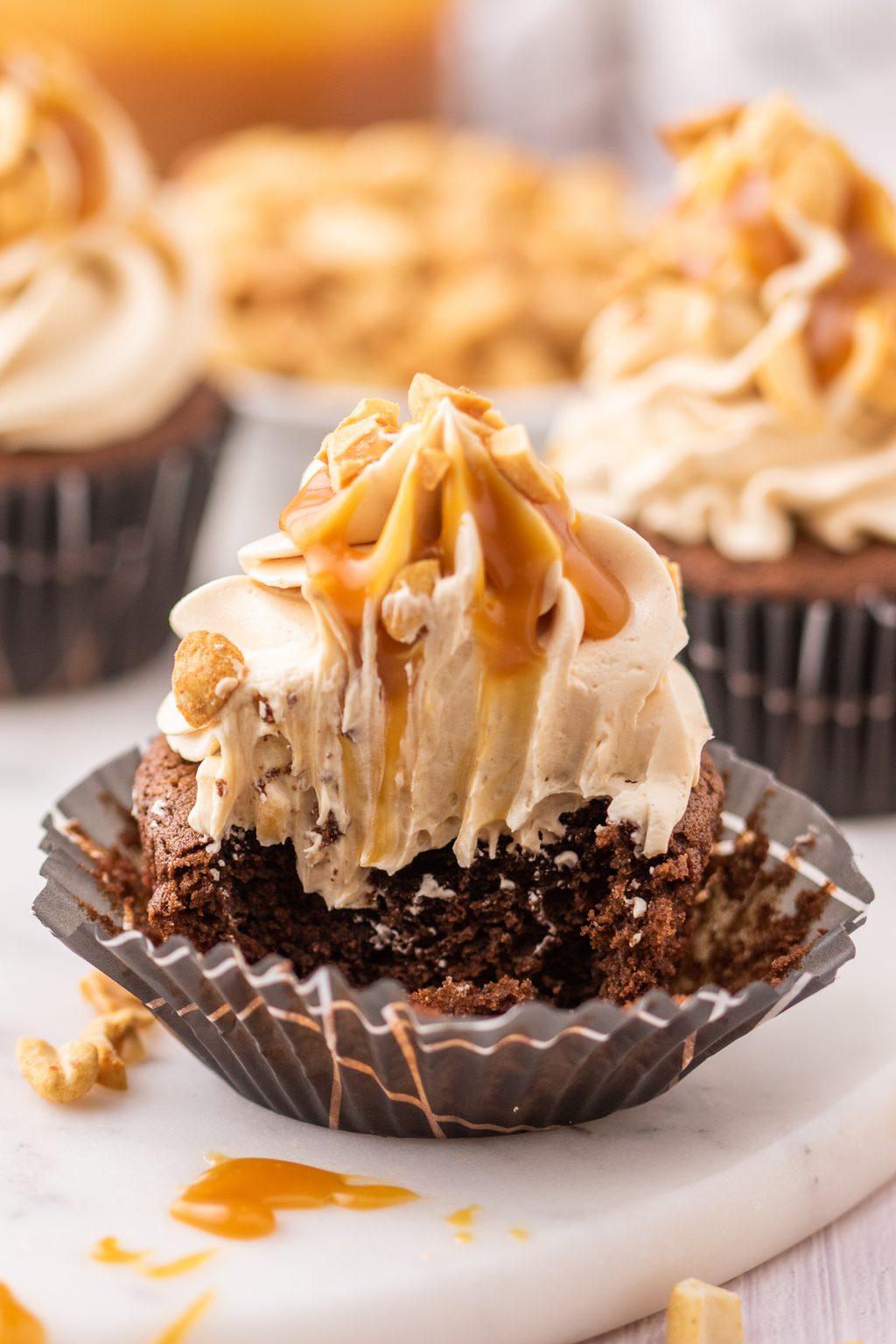 Snickers Cupcakes - A Classic Twist