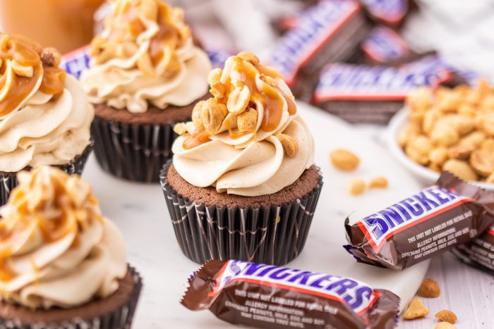 Snickers Cupcakes - A Classic Twist