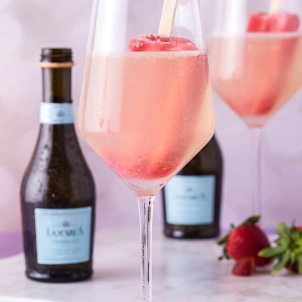 Strawberry Popsicle Prosecco Cocktail - A Classic Twist