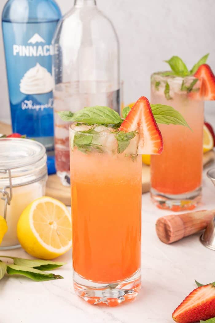Strawberry Basil Sparkler - A Classic Twist