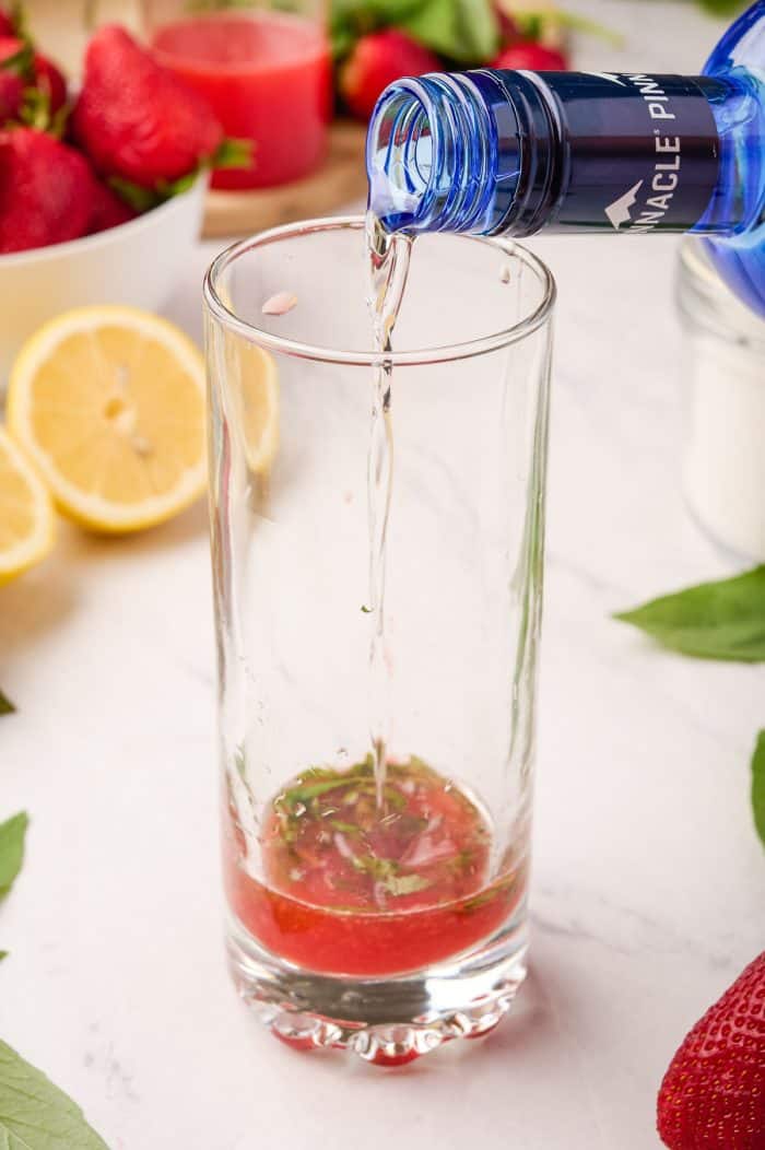 Strawberry Basil Sparkler - A Classic Twist