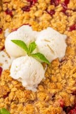 Peach Raspberry Crumble - A Classic Twist