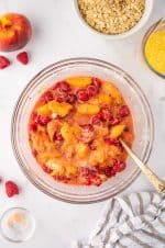 Peach Raspberry Crumble - A Classic Twist