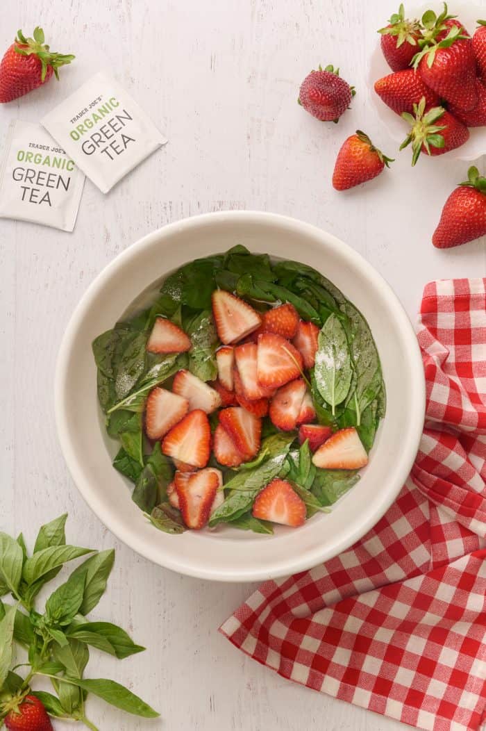 Refreshing Homeade Strawberry Basil Iced Tea - A Classic Twist