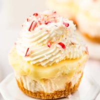 Mini White Chocolate Peppermint Cheesecakes - A Classic Twist