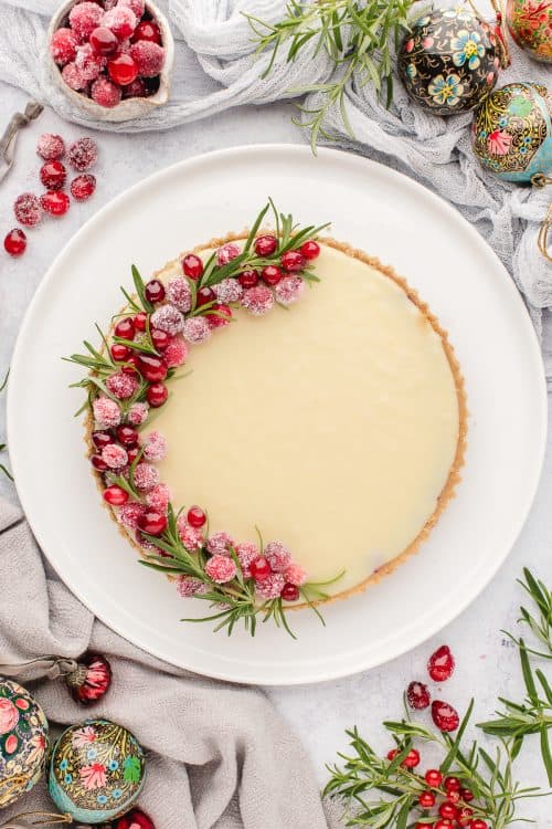 White Chocolate Cranberry Tart - A Classic Twist