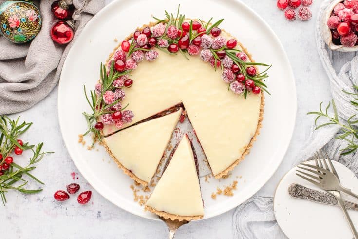 White Chocolate Cranberry Tart - A Classic Twist