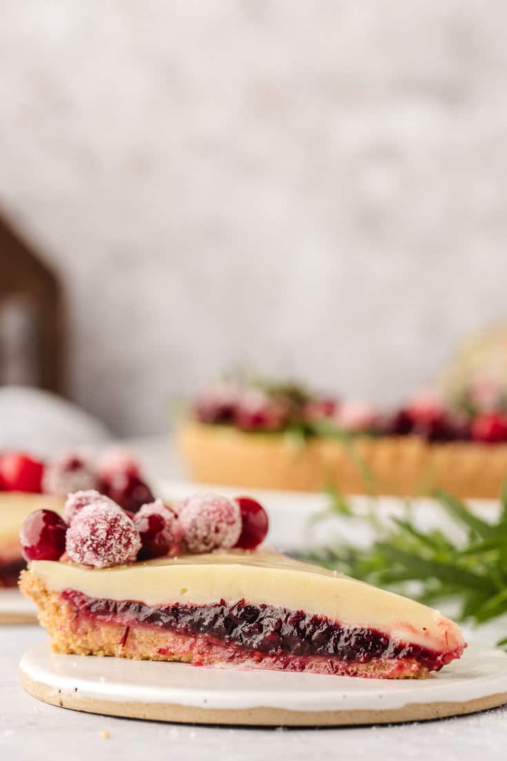 White Chocolate Cranberry Tart - A Classic Twist