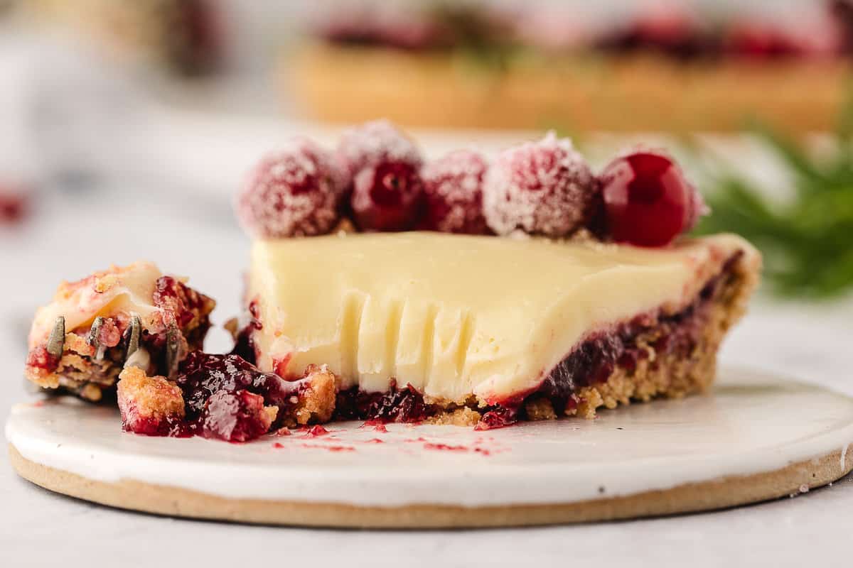 White Chocolate Cranberry Tart - A Classic Twist