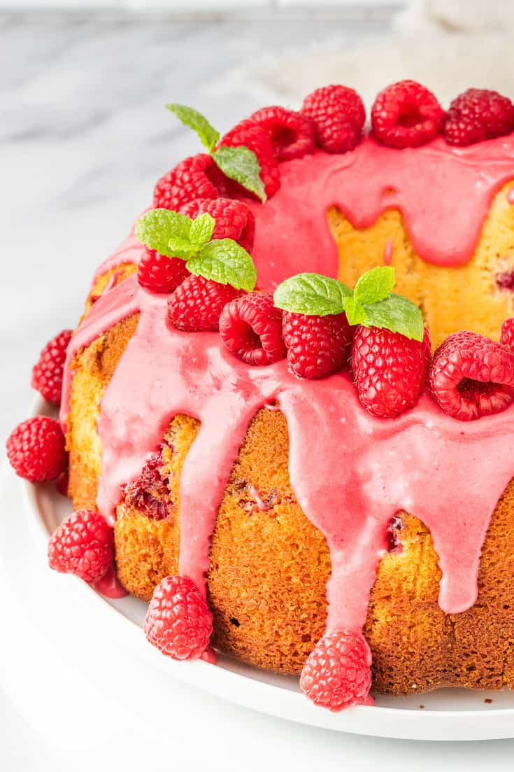 Lemon Raspberry Bundt Cake - A Classic Twist