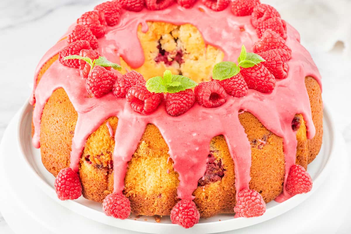 Lemon Raspberry Bundt Cake - A Classic Twist