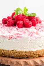 No Bake Raspberry Lemon Cheesecake - A Classic Twist