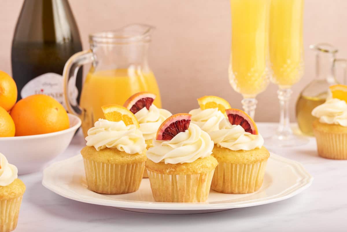 Mimosa Cupcakes - A Classic Twist