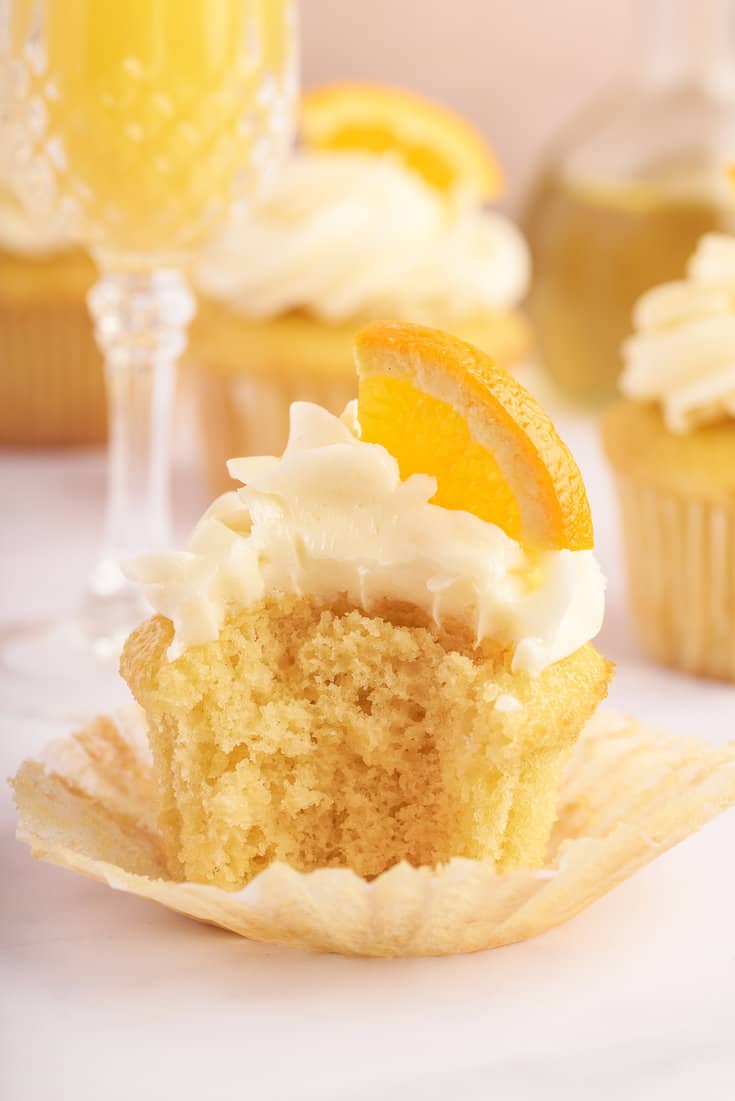 Mimosa Cupcakes - A Classic Twist