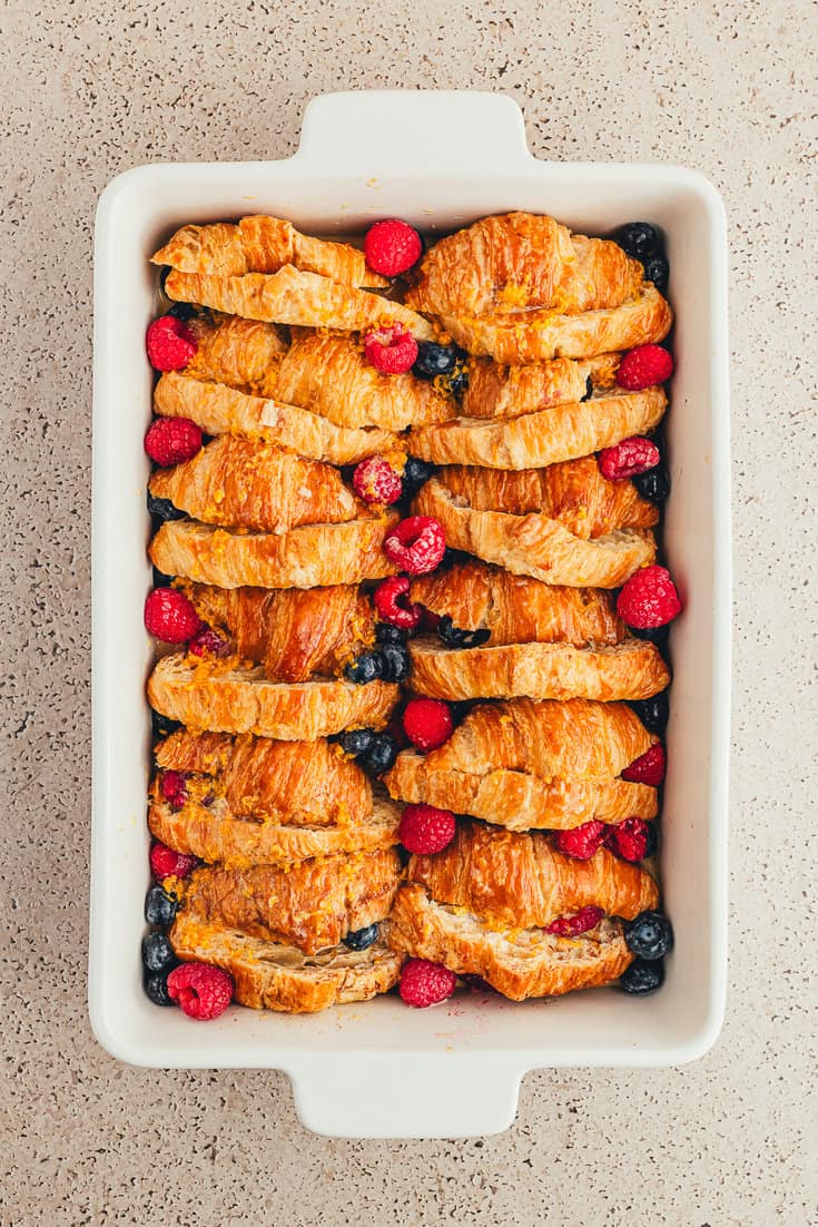 Croissant French Toast Bake with Berries - A Classic Twist