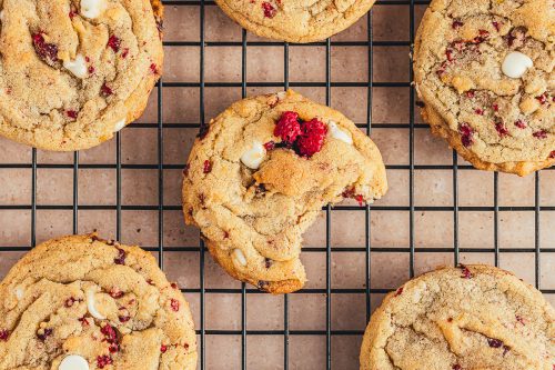 Raspberry and White Chocolate Cookies - A Classic Twist