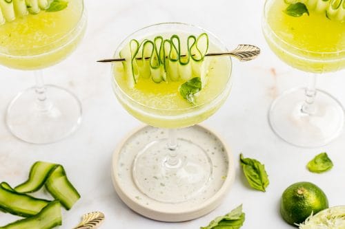 Cucumber Basil Gimlet - A Classic Twist