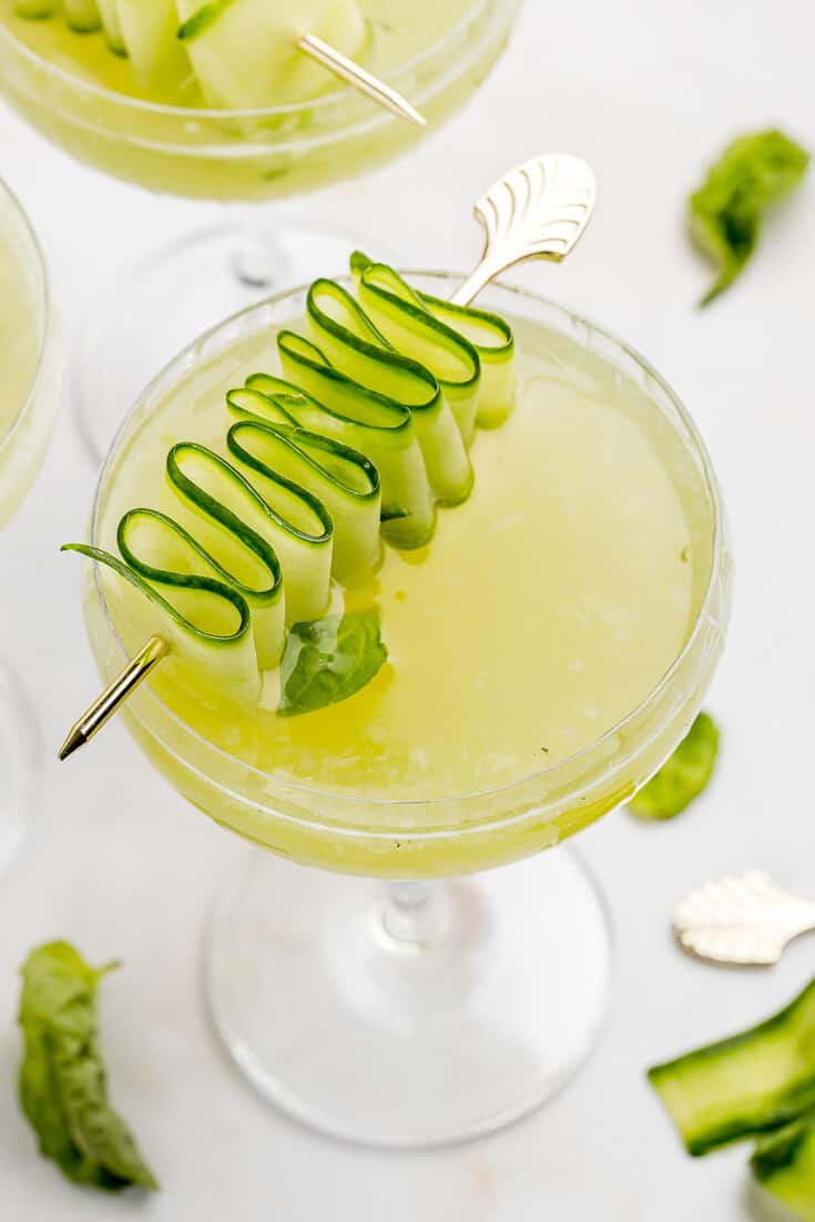 Cucumber Basil Gimlet - A Classic Twist